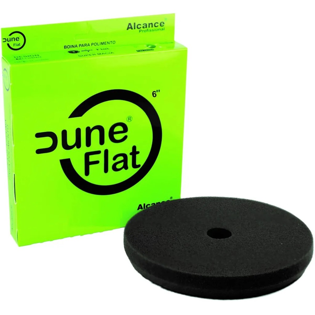 Boina Espuma Preta Super Lustro Macia Dune Flat 6 Alcance | Shopee Brasil