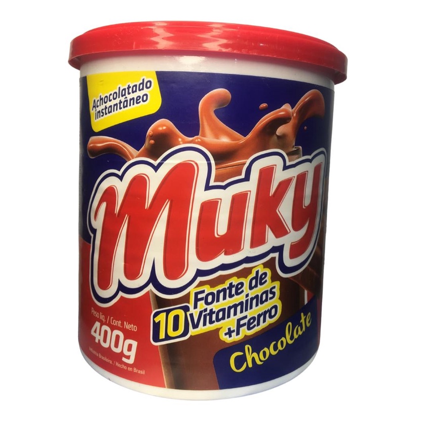 Pote Achocolatado instantâneo Muky 400g | Shopee Brasil