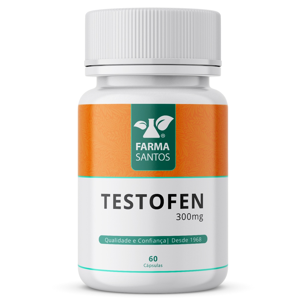 Testofen 300mg 60 Cápsulas Melhora a potência e a força | Shopee Brasil