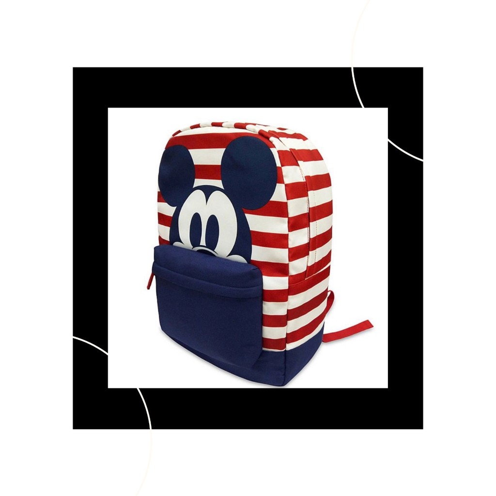 Mochila Mickey Mouse Grande Listrada Original Disney Store | Shopee Brasil