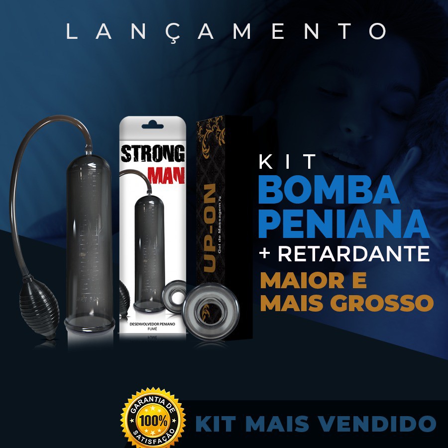Bomba Peniana Manual Strong Man Original - Aumenta e Engrossa o Pênis | Shopee Brasil