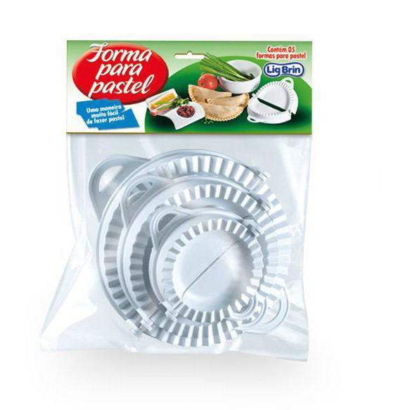 Kit Forma Pastel 5 Tamanhos Moldador Molde Forma Pastelzinho | Shopee ...