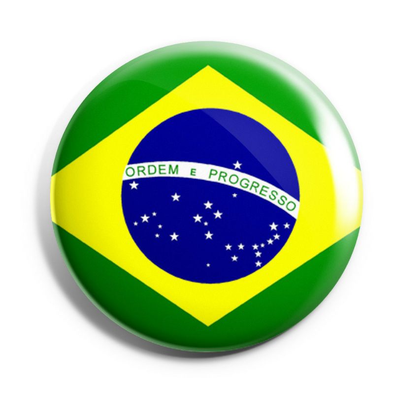 Botom Personalizado Bandeira do Brasil 4,4cm | Shopee Brasil