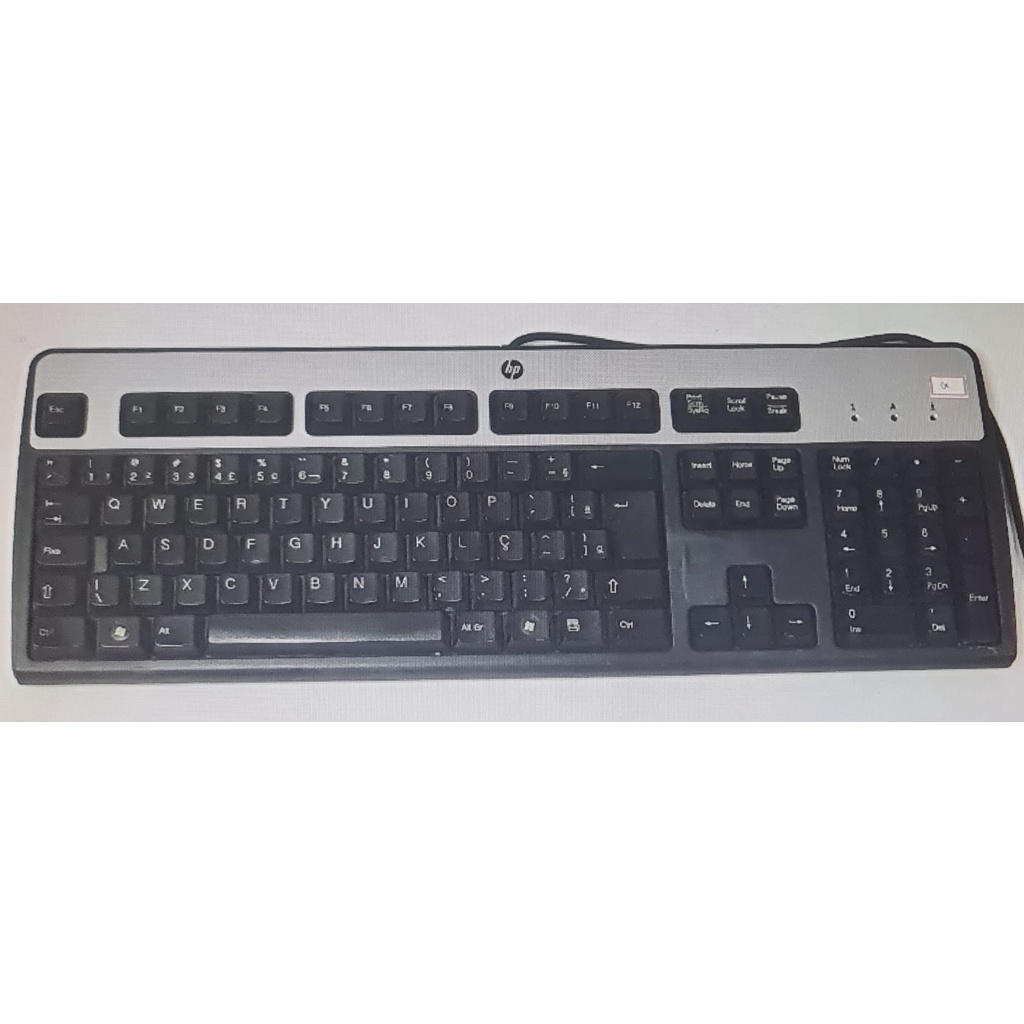 Teclado Usb Hp Sk-0316/ SK-2885 Preto/cinza | Shopee Brasil