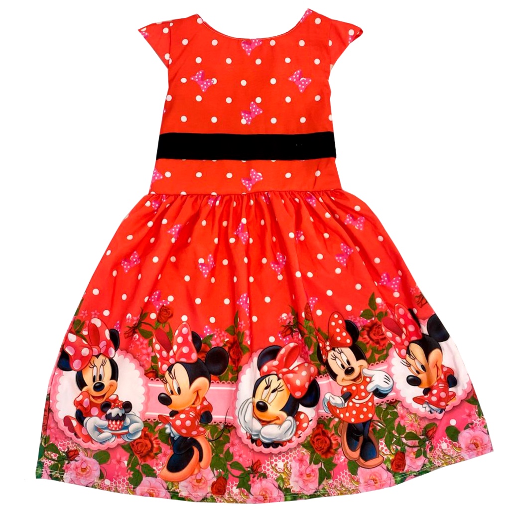 Vestido Temático Infantil Minei manguinha japonesa | Shopee Brasil