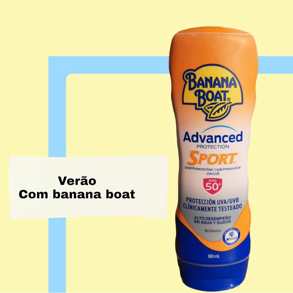 Protetor Solar FPS 50 Banana Boat Advanced Protection Sport 180ml ...