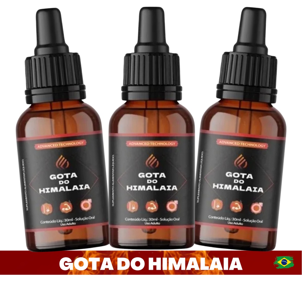 Gota do Himalaia Orgasmo Prolongado kit 3 frasco 90dias tratamento ...
