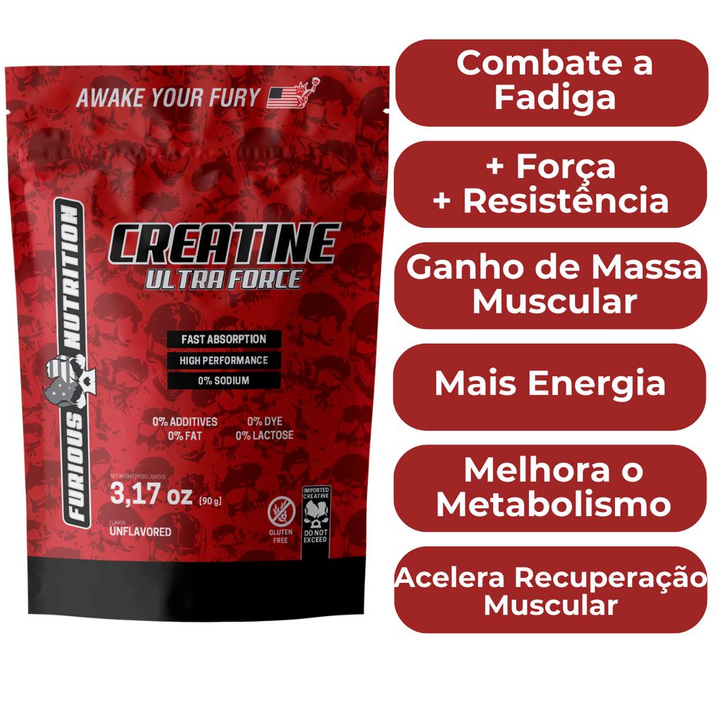 Creatina Ultra Forte Pura Original Refil 90g - Furious Nutrition ...