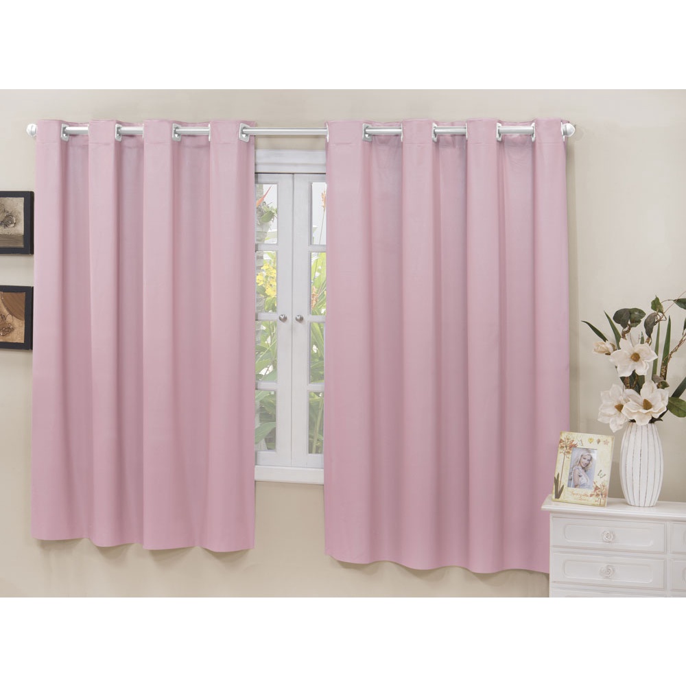Cortina Blackout de PVC 1,40m X 1,30m Rosa | Shopee Brasil