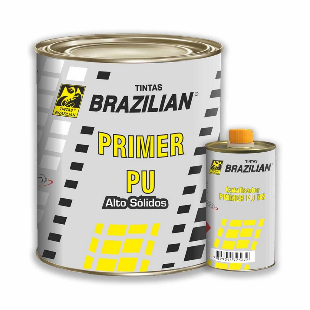 Primer Pu Fundo Automotivo Hs Cinza C/ Catalisador 900ml | Shopee Brasil