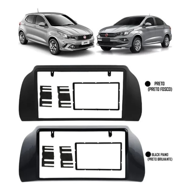 Moldura 2 Din Painel Multimídia Mp5 Cronos Argos 2017 2018 2019 2020 2021 2022 | Shopee Brasil