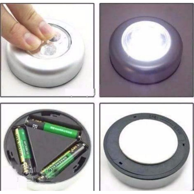 luminária de toque 3 leds | Shopee Brasil