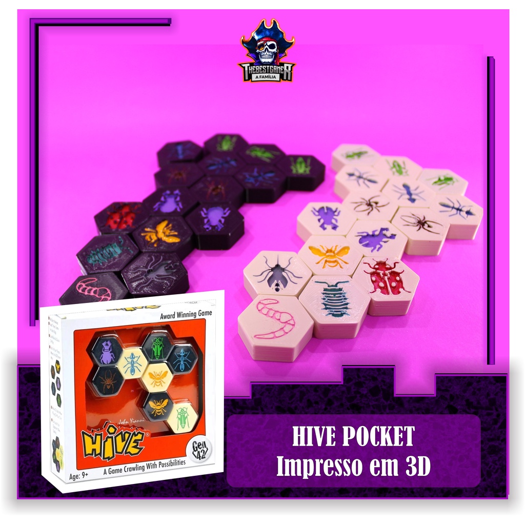 Hive Pocket impresso em 3D | Shopee Brasil