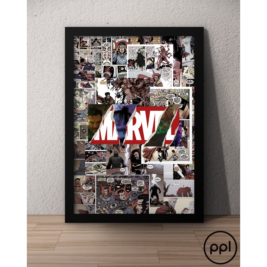 Quadro de parede 34x24 - Marvel - Doutor Estranho - Com vidro | Shopee ...