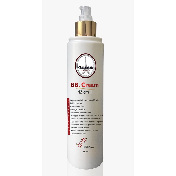 BB Cream 12 beneficios 250ml | Shopee Brasil