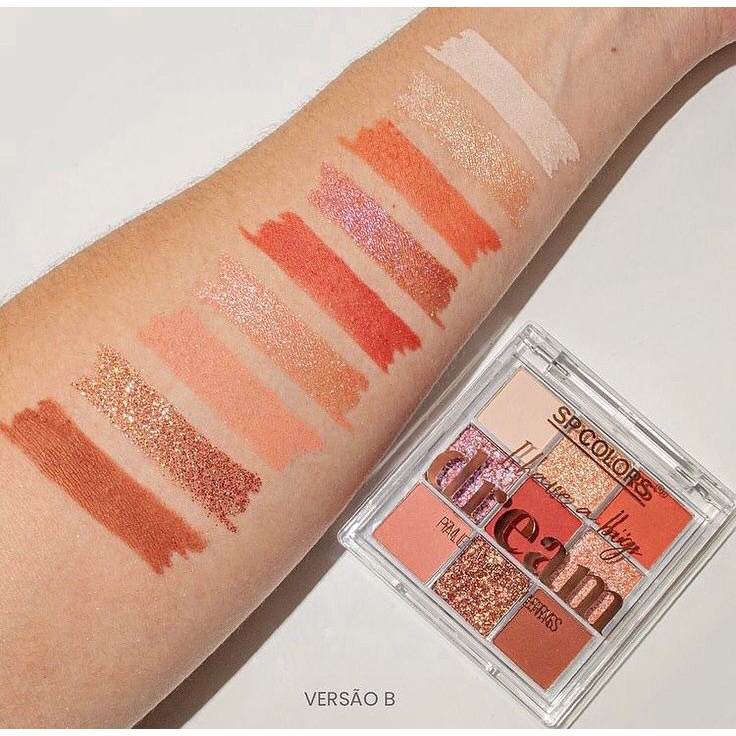 Paleta de Sombras 9 Cores I Have A Big Dream SP Colors | Shopee Brasil