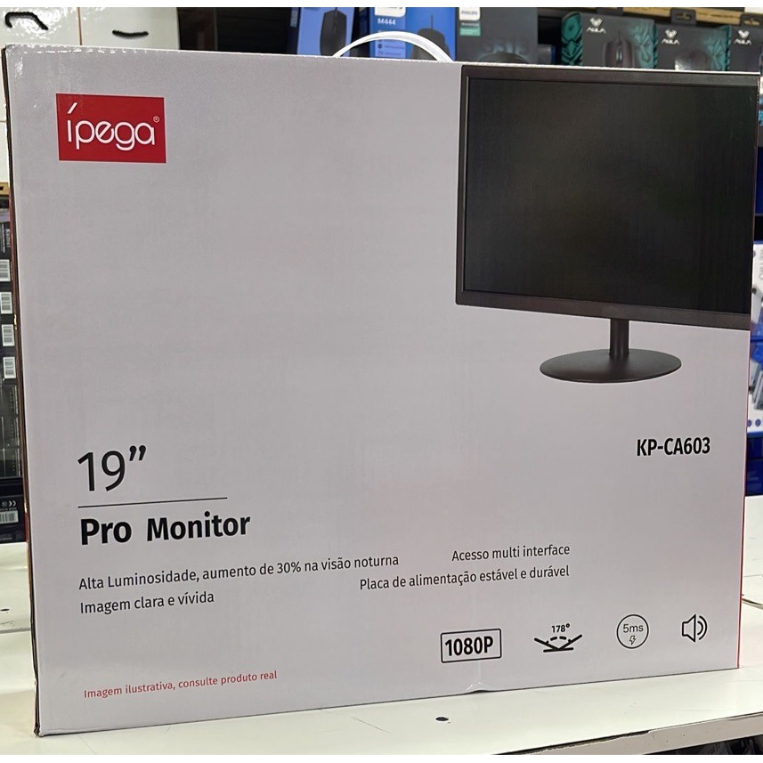 monitor 19" Ipega kp-CA603 | Shopee Brasil