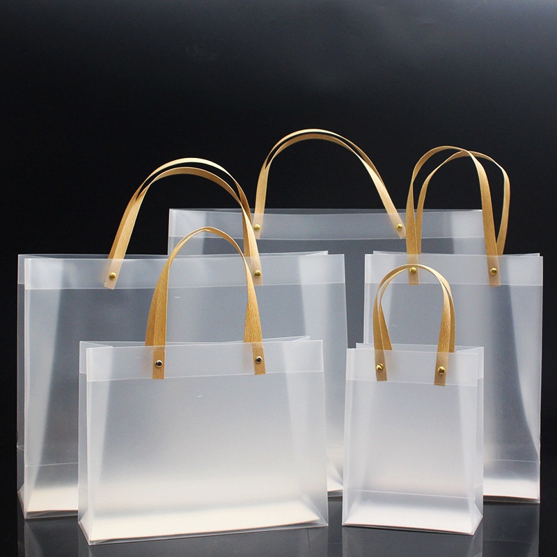 Saco Plástico Fosco Transparente Do De Compras Eco Tote PVC/Aniversário ...