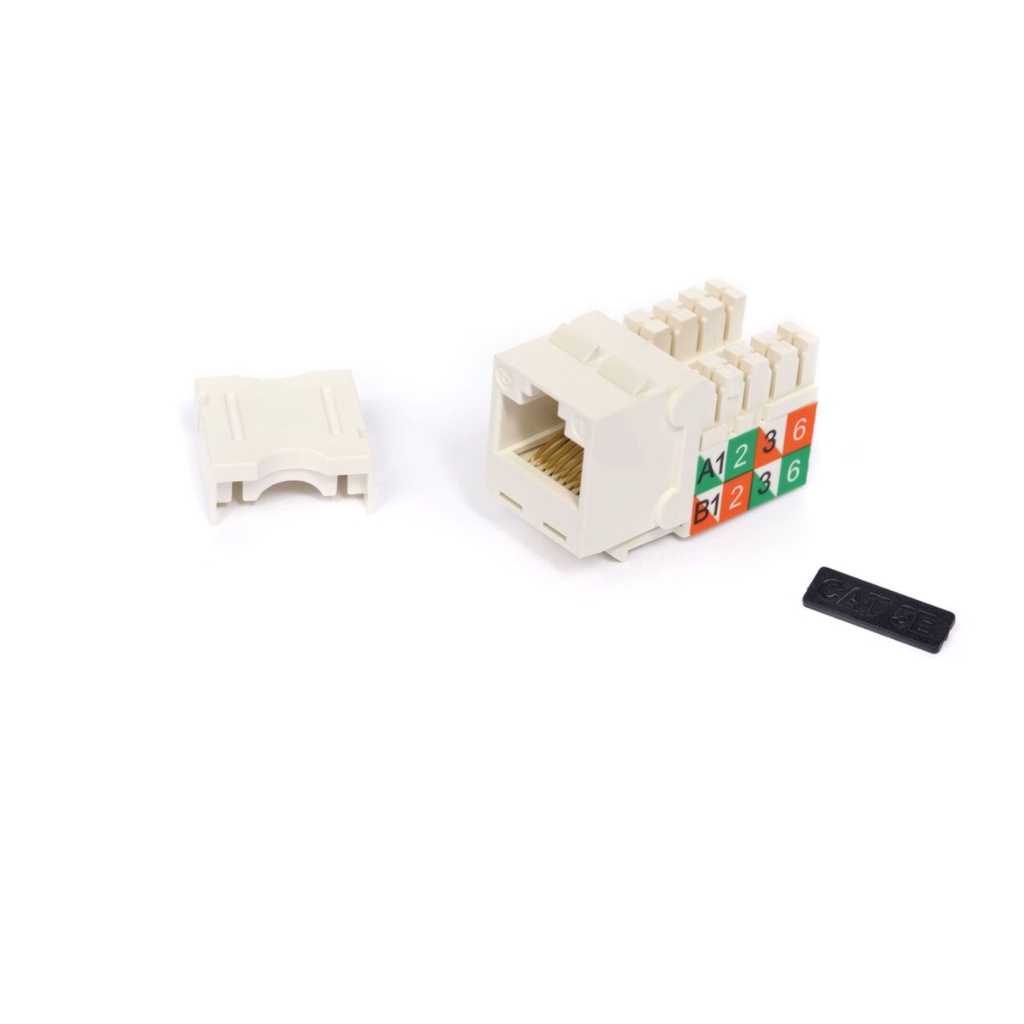 Keystone Jack Femea Commscope Cat5e Branco Kj600-wh | Shopee Brasil