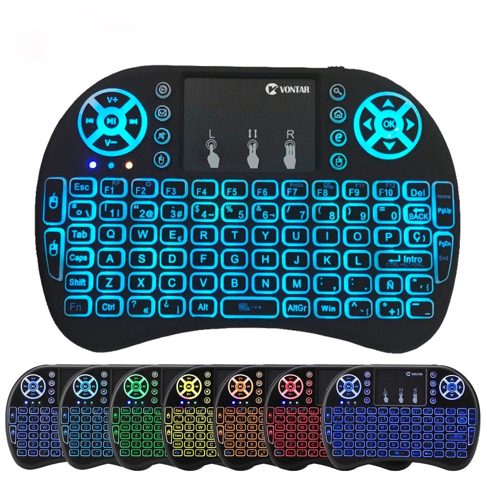 Mini Teclado Sem Fio Para Tv Box Recarregável Controle Tv Box Wireless ...
