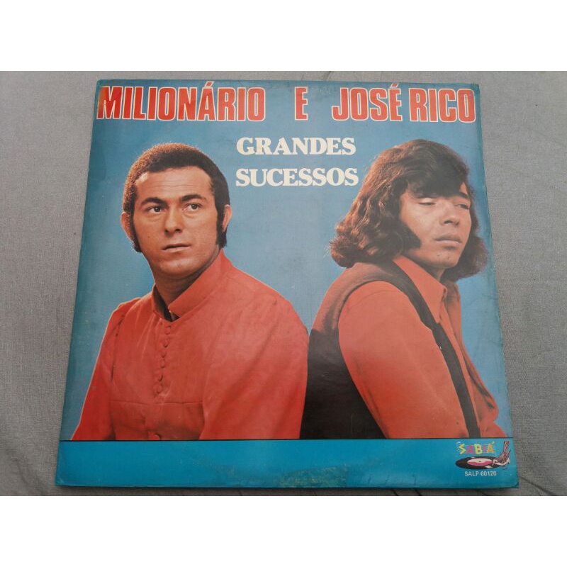 LP DISCO VINIL MILIONÁRIO E JOSÉ RICO - GRANDES SUCESSOS | Shopee Brasil