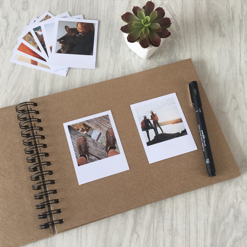 Álbum Scrapbook 25x18,5cm Capa e Folhas Kraft | Shopee Brasil