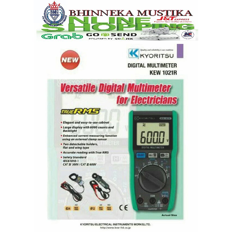 Multímetro Digital Kyoritsu KEW 1021R | Shopee Brasil