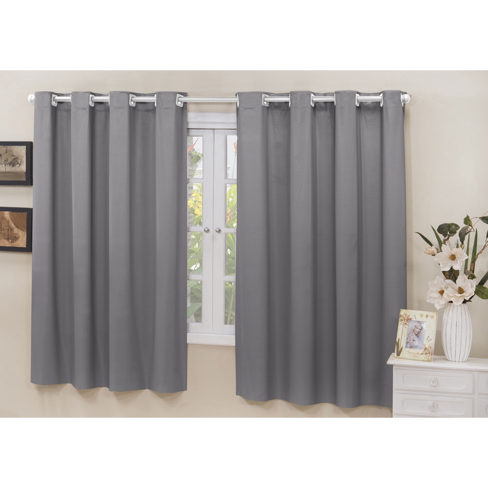 Cortina Blackout de PVC 1,40m X 1,30m Cinza | Shopee Brasil