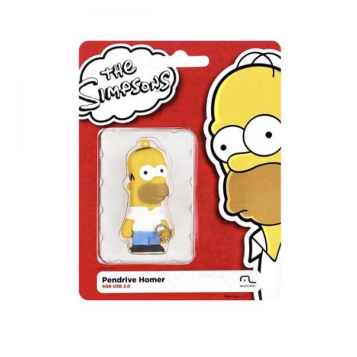 Pen Drive Homer Simpsons 8GB USB Leitura 10MB/s e Gravação 3MB/s ...