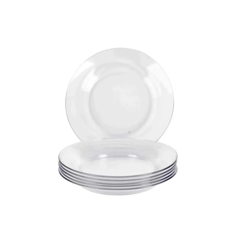Jogo Prato Fundo Sopa Vidro Duralex Astral Nadir Kit 2 Un | Shopee Brasil