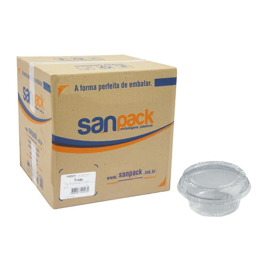 Embalagem Doce Redondo Pequeno Sanpack S-640 C/300 | Shopee Brasil