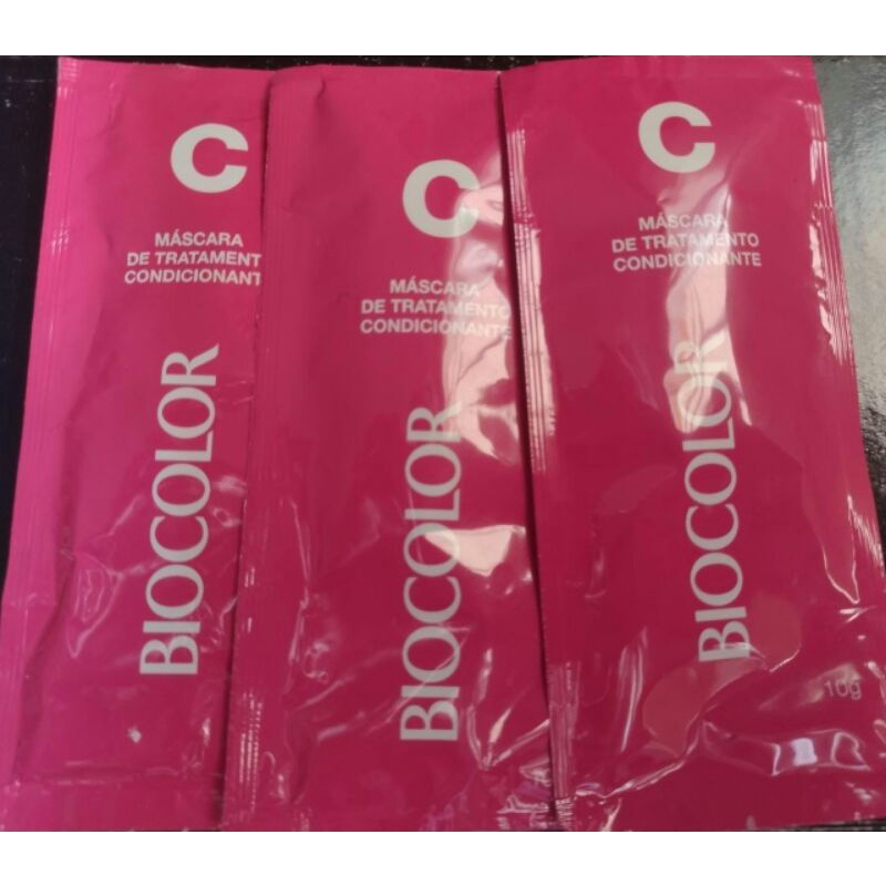 Sachê Máscara de Tratamento Condicionante Biocolor Amostras | Shopee Brasil