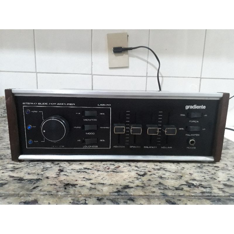 Amplificador Gradiente Lab 70 Funciona 0k | Shopee Brasil