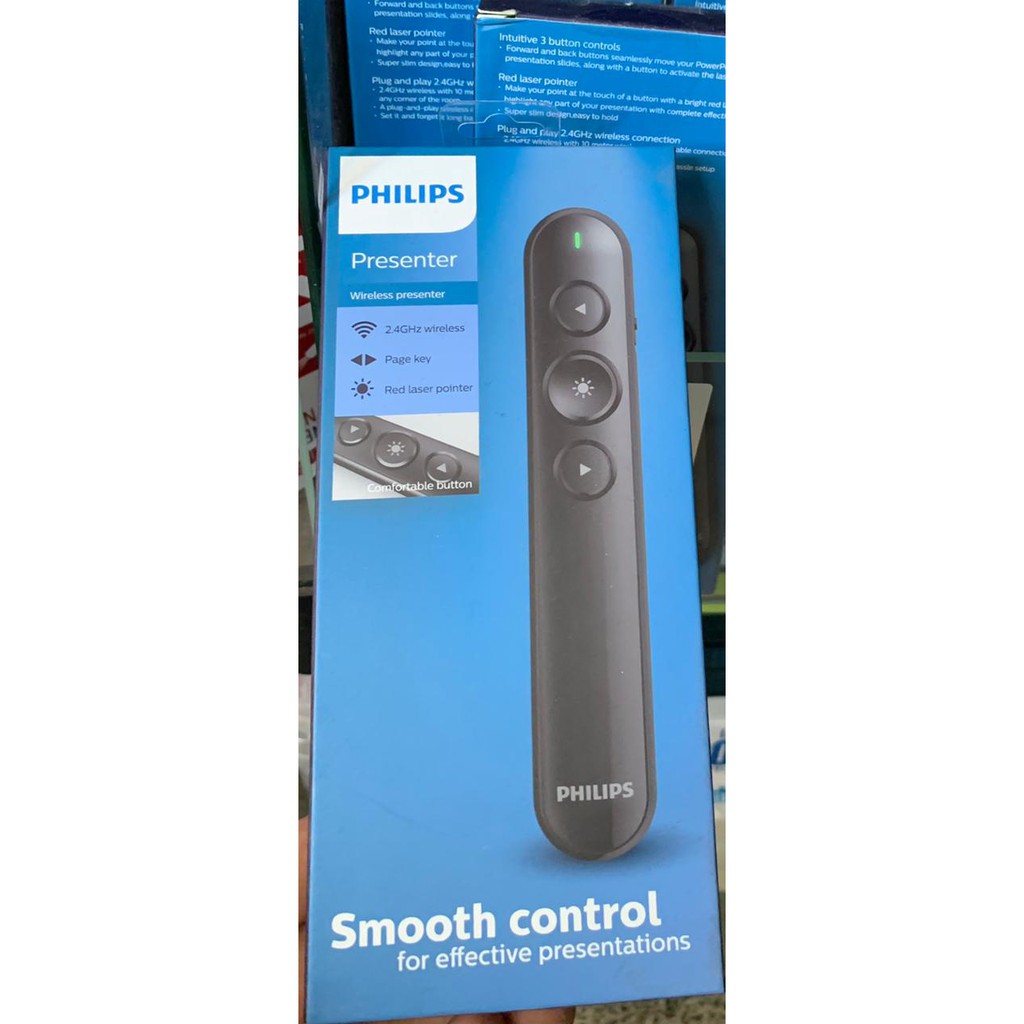 SMOOTH CONTROL PHILLIPS Apresentador A Laser S/fio Wireless C/apontador ...
