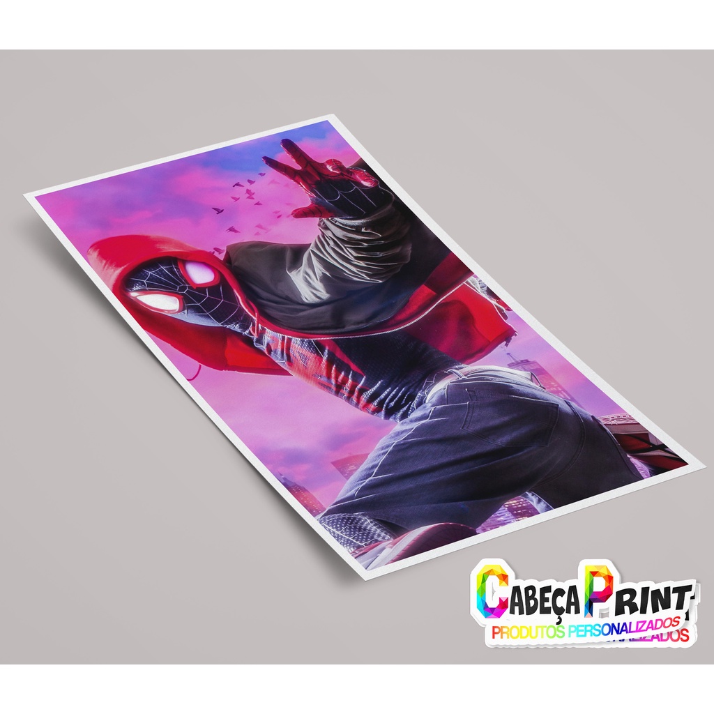 Pôster A4 Miles Morales | Shopee Brasil
