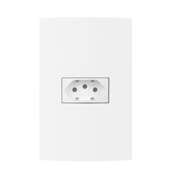 Conjunto Tomada 20A Branca 250V 4X2 Linha Clean Margirius | Shopee Brasil