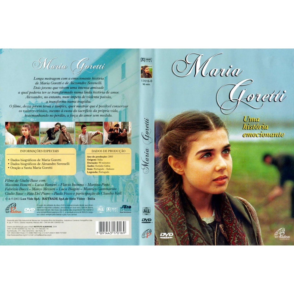 DVD Santa Maria Goretti - Uma História Emocionante - 2003 . | Shopee Brasil