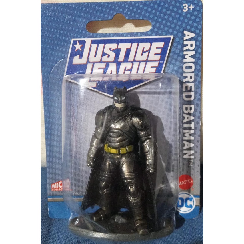MATTEL DC MICRO COLLECTION JUSTICE LEAGUE ARMORED BATMAN | Shopee Brasil