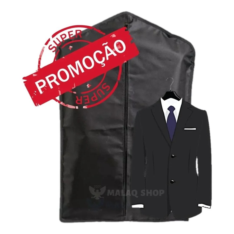 Capa Roupa Protetora Terno Vestido Roupa Com Zíper - Faz a Boa!