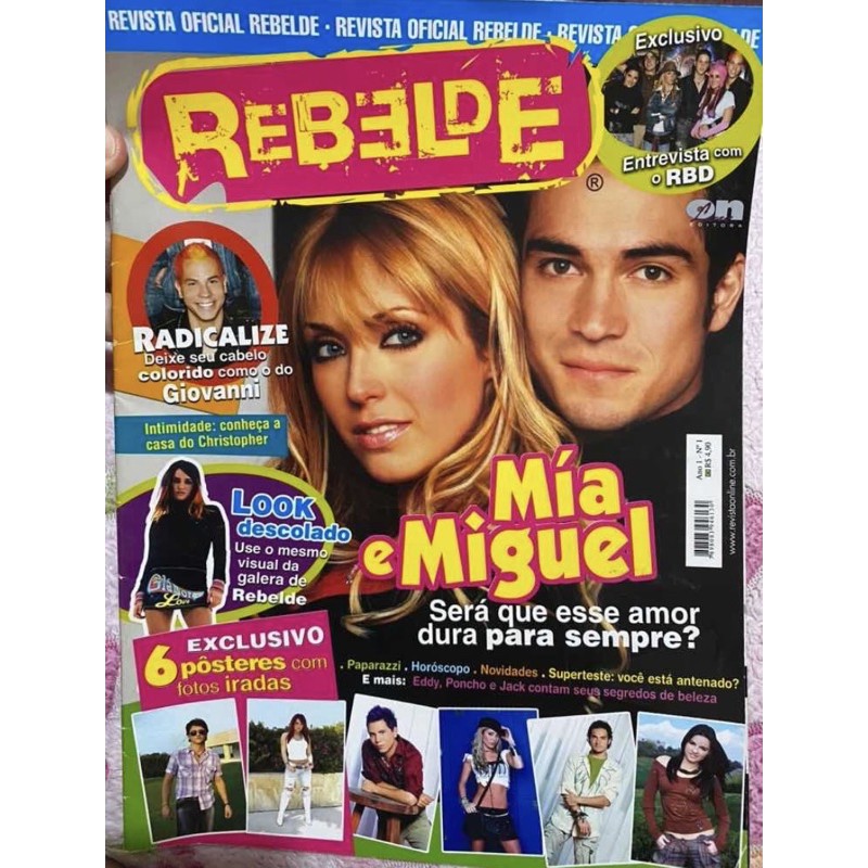 RBD Rebelde Revista oficial Ano 1 N1 | Shopee Brasil