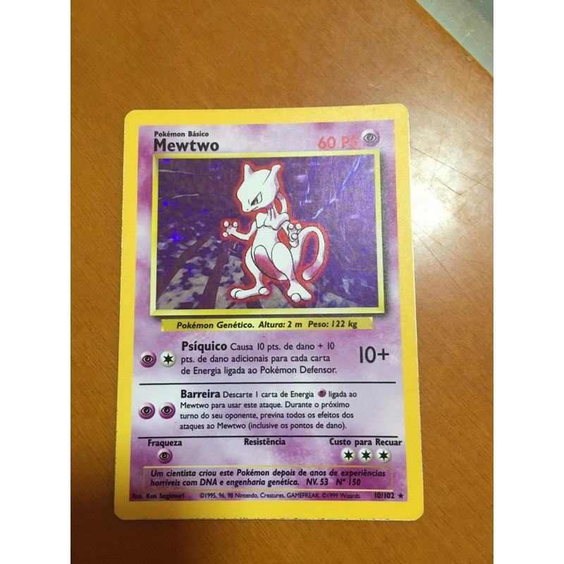 Carta Pokémon TCG Mewtwo | Shopee Brasil