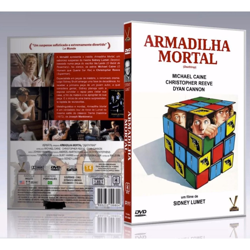 Dvd Armadilha Mortal - Sidney Lumet - Michael Caine - Christopher Reeve - Lacrado | Shopee Brasil