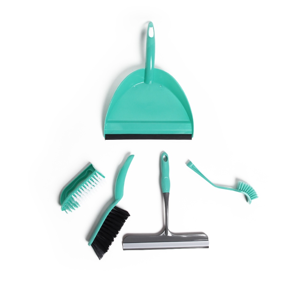 Kit Limpeza Com Pá Rodo E Escova Higiene Limpa - Escorrega o Preço