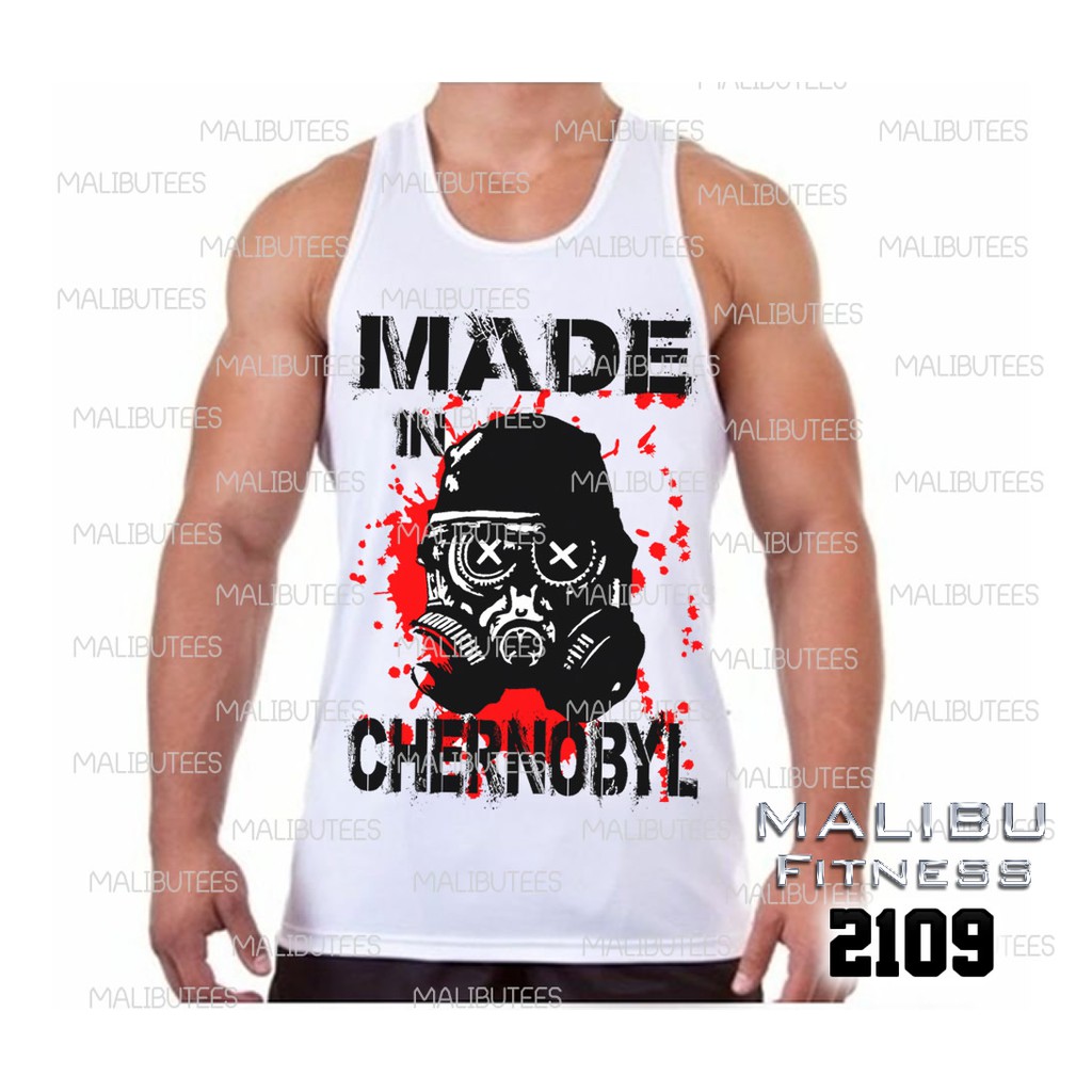 Regata Masculina Branca Made In Chernobyl Ref 2109 | Shopee Brasil