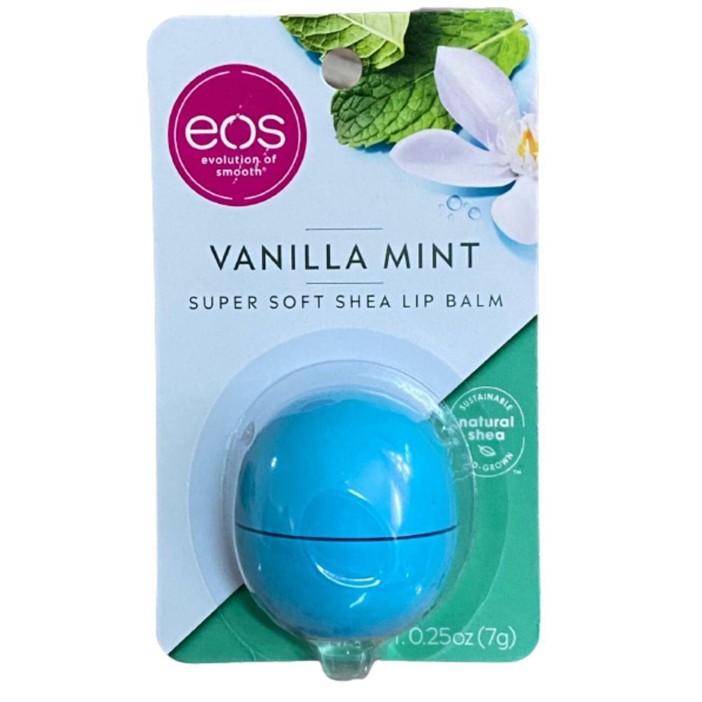 Hidratante Labial EOS Vanilla Mint | Shopee Brasil
