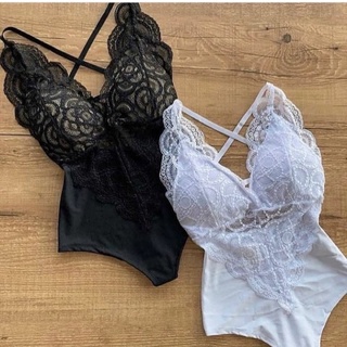 Bori Feminino Lindo Renda Blusa Bore com Bojo Body Bore | Shopee Brasil