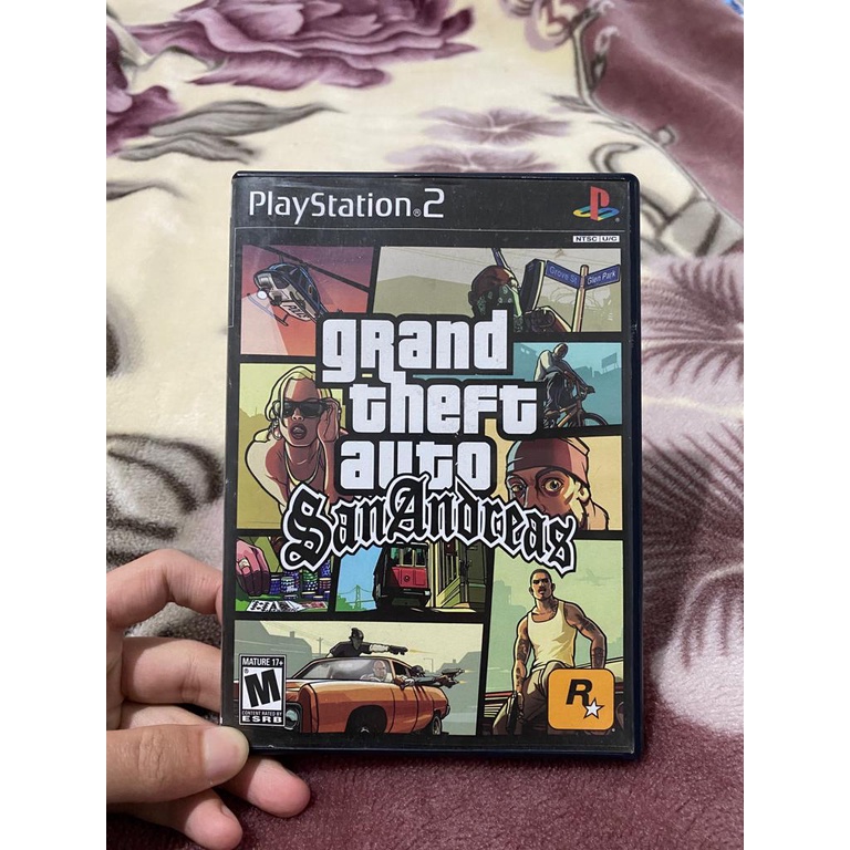 GTA San Andreas - Original - PS2 - Capa original com suporte para ...