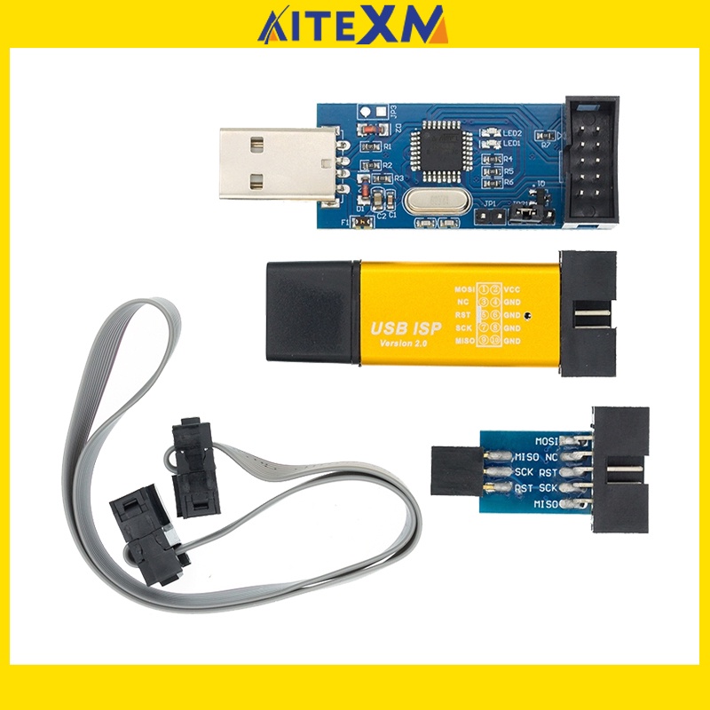 Nova USBASP USB ISP AVR Progrador ASP ATMEGA8 ATMEGA128 Apoio Win7 64 K ...