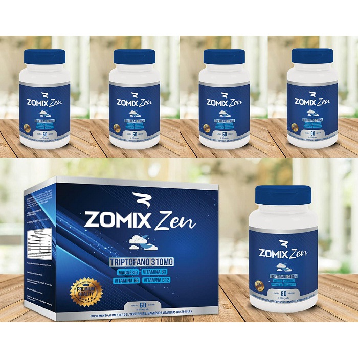 Zomix Zen Triptofano suplemento alimentar com 60 capsulas 650mg cada ...