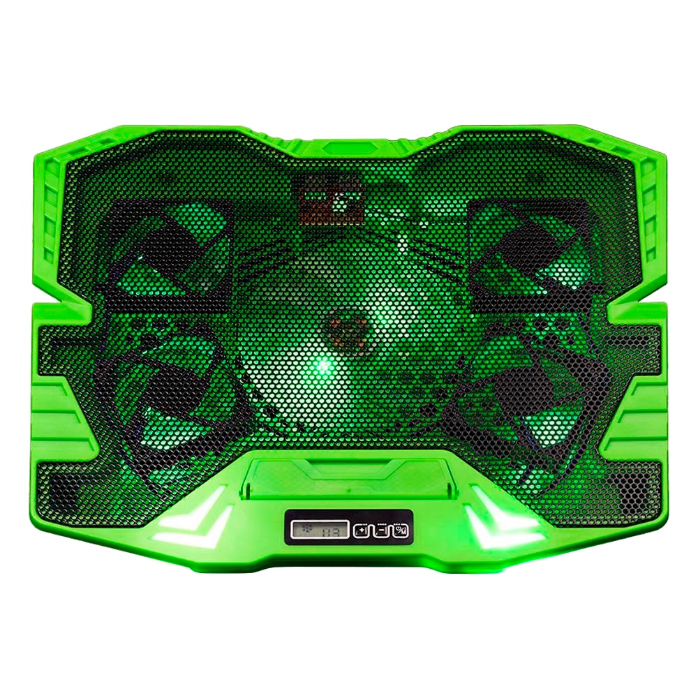 Base Gamer para Notebook Warrior Master com LED Verde 5 Coolers - AC292 ...